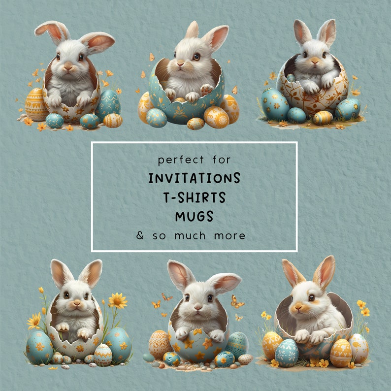 Easter Bunny Clipart, Spring Bunnies Png, Watercolor Bunny PNG, Pastel ...