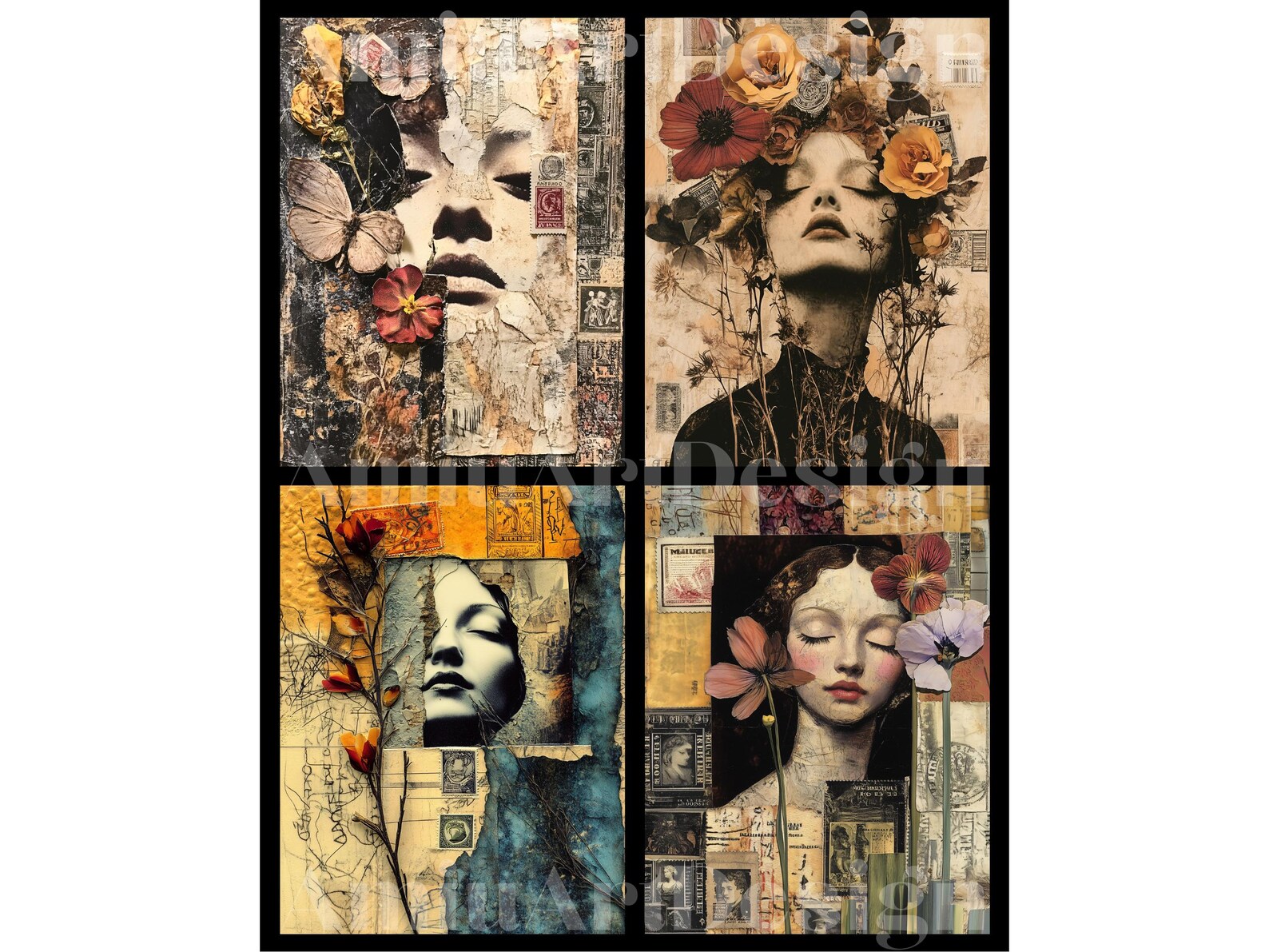 Baroque Ephemera Junk Journal Pages: Collage Art (digital Download) - Etsy