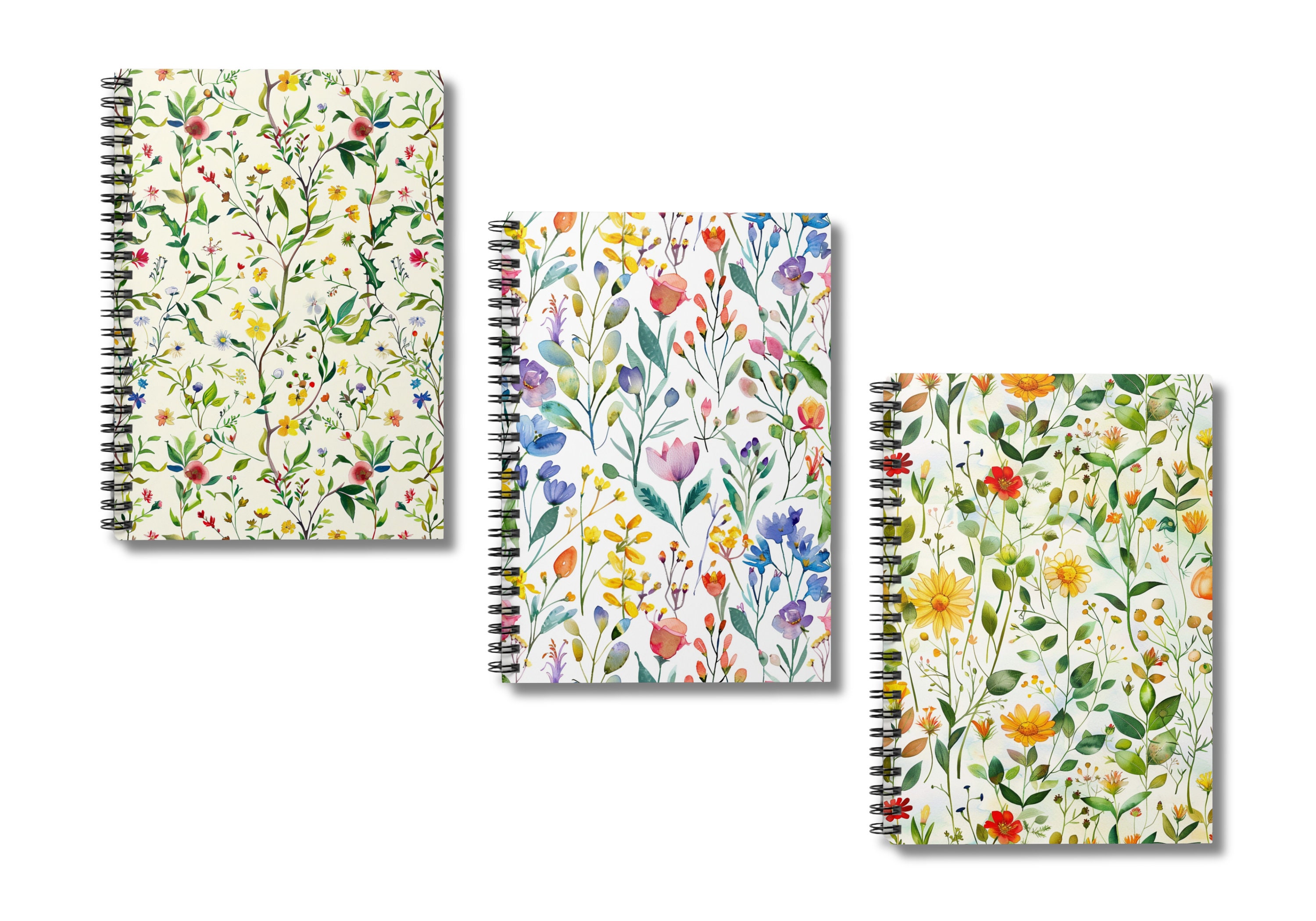 20 Watercolor Spring Floral Printable Papers, Seamless Pattern, Instant ...