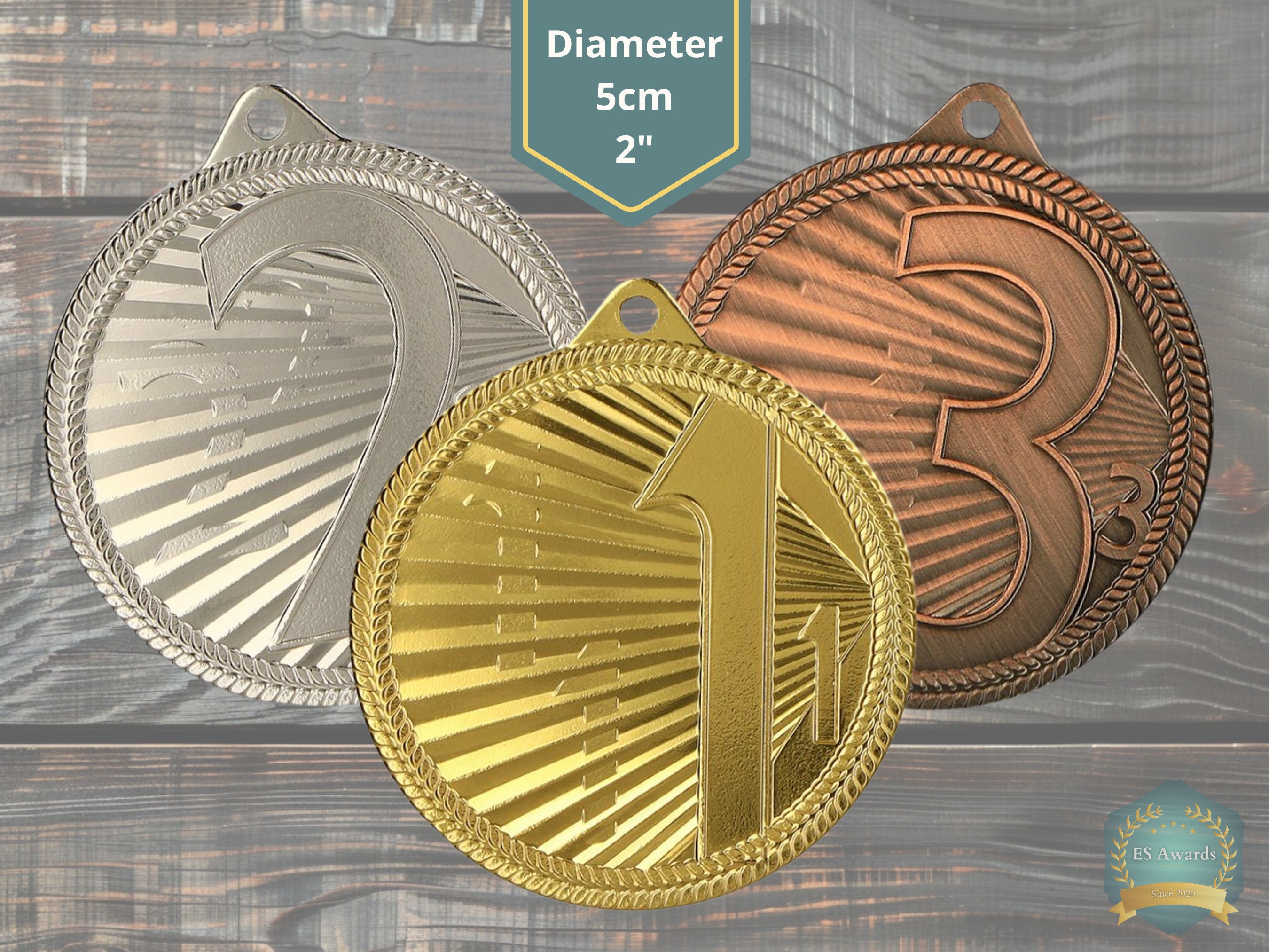 030 Medal With Number, First Place, Second Place, Third Place Medal ...