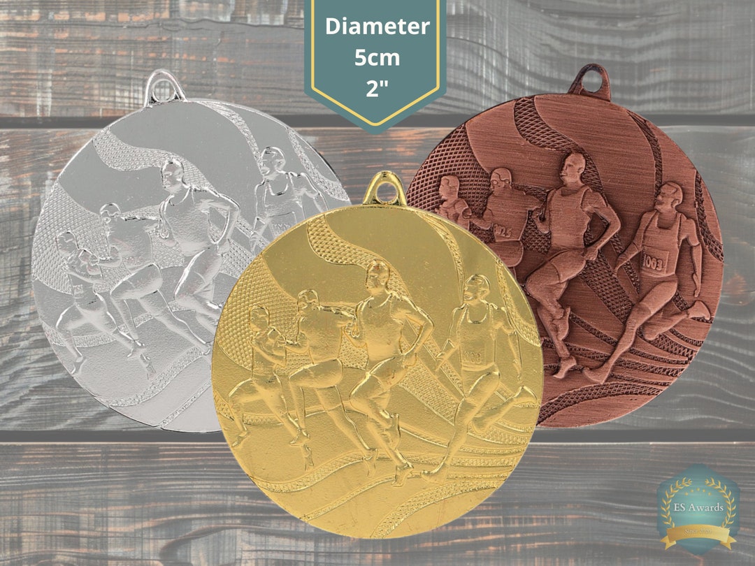 020 Medal, Running, Medal With Runner, Sport Challenge, Gold Medal ...
