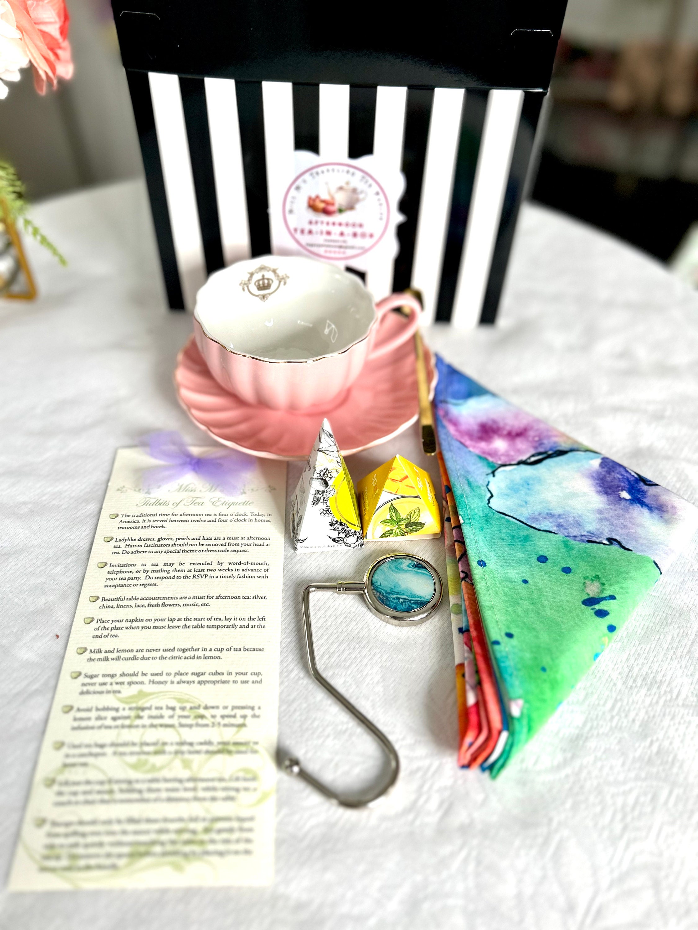 Afternoon Tea Party in a Box, Tea Party Gift Package, Te Party Gifts ...
