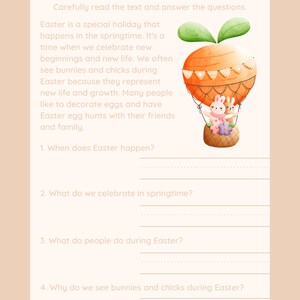 Easter Fun Activity Book: Engaging Worksheets for Reading, Writing, and ...