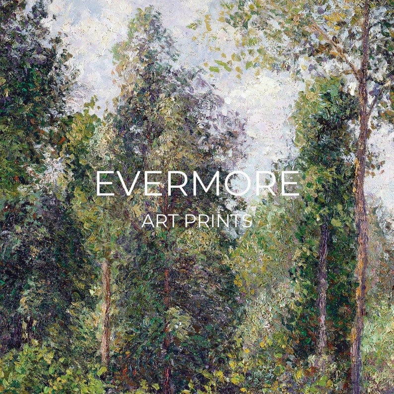 Vintage Poplar Trees Vertical PRINTABLE Wall Art | Digital Download Art ...
