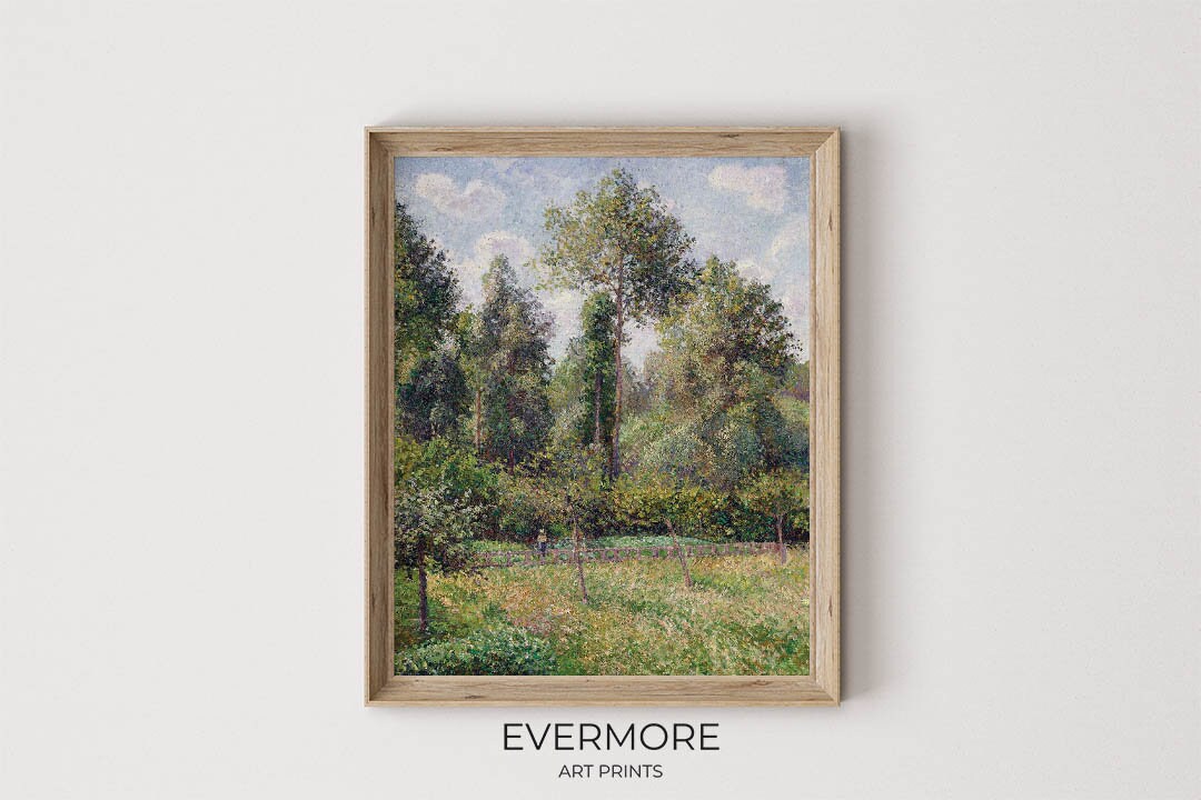 Vintage Poplar Trees Vertical PRINTABLE Wall Art | Digital Download Art ...