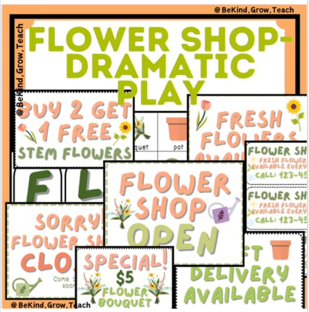 Flower Shop Dramatic Play, Spring Dramatic Play, Developmental Centers ...