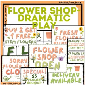 Flower Shop Dramatic Play, Spring Dramatic Play, Developmental Centers ...