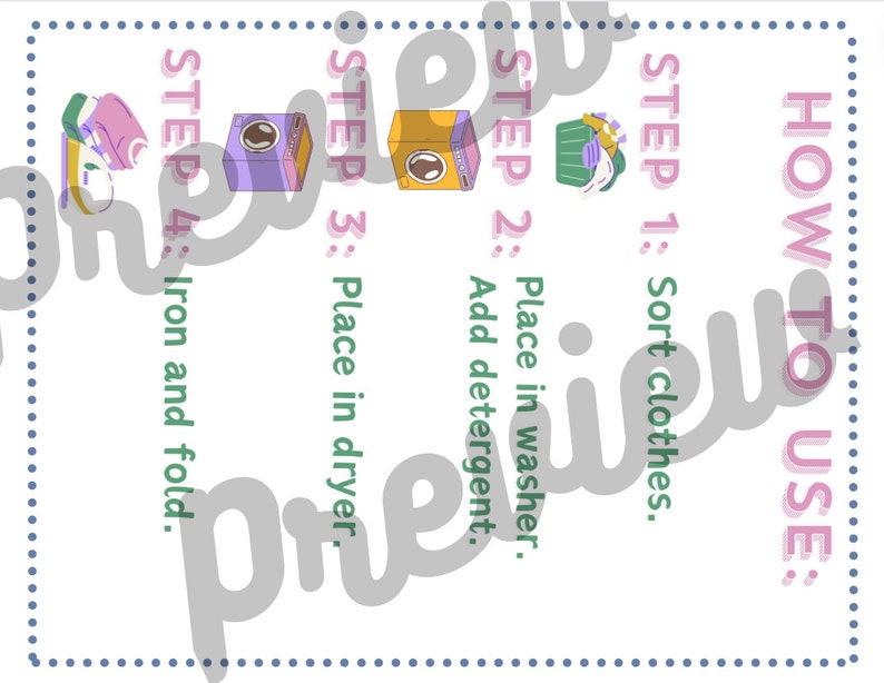 Laundry Dramatic Play, Laundromat Center, Pre-k/kinder Developmental ...