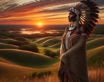 Native American Print Printable Wall Art Native Woman Wall Art Native ...