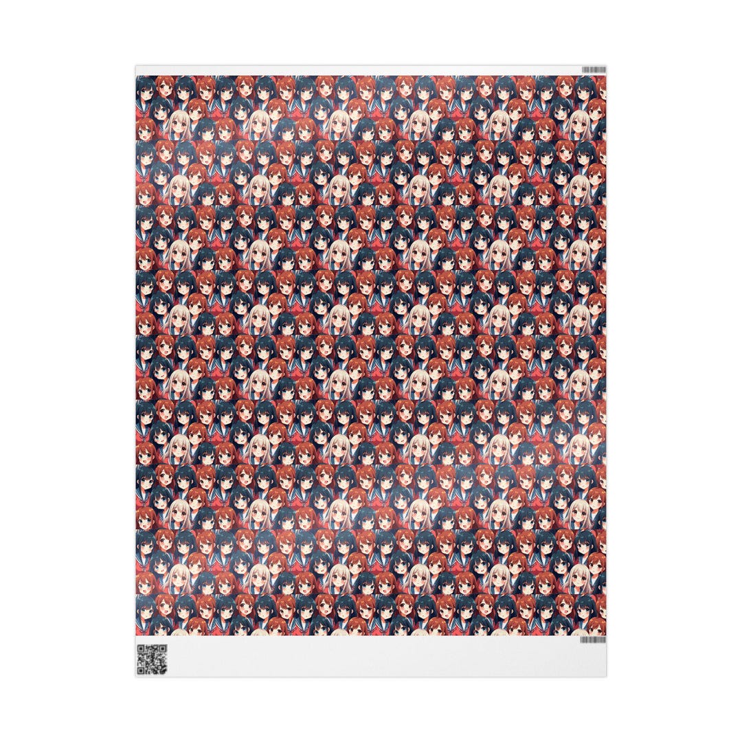 Wrapping Papers, Anime Girls Inspired Wrapping Paper Printing High ...