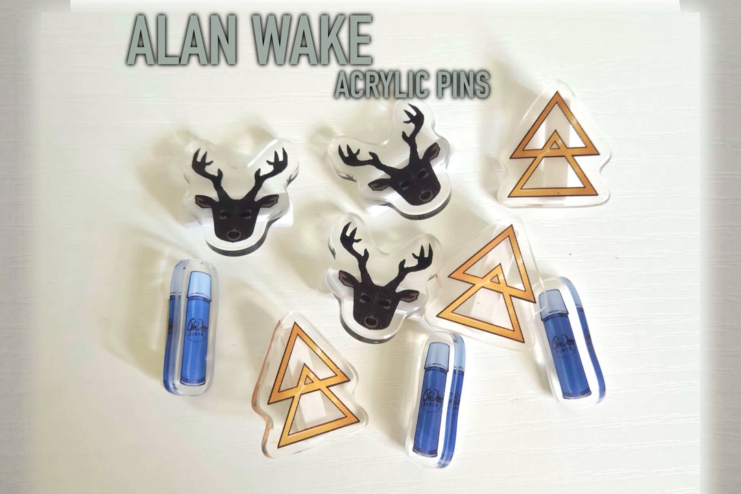 Alan Wake Acrylic Pins - Etsy