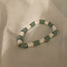 Sage Green and Gold Bracelet - Etsy