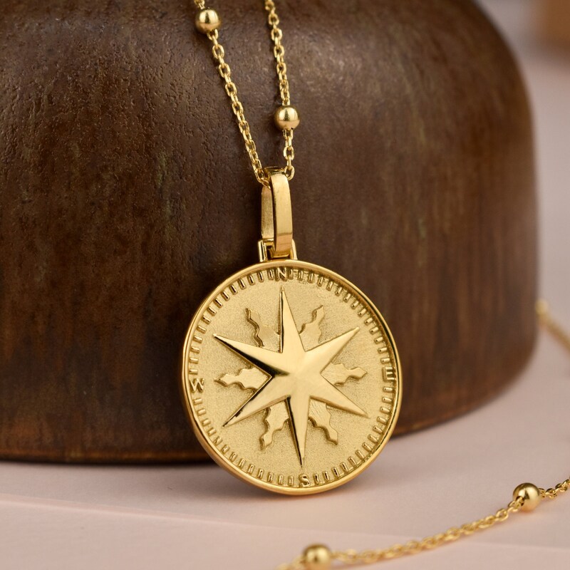 Compass Necklace for Women - Etsy