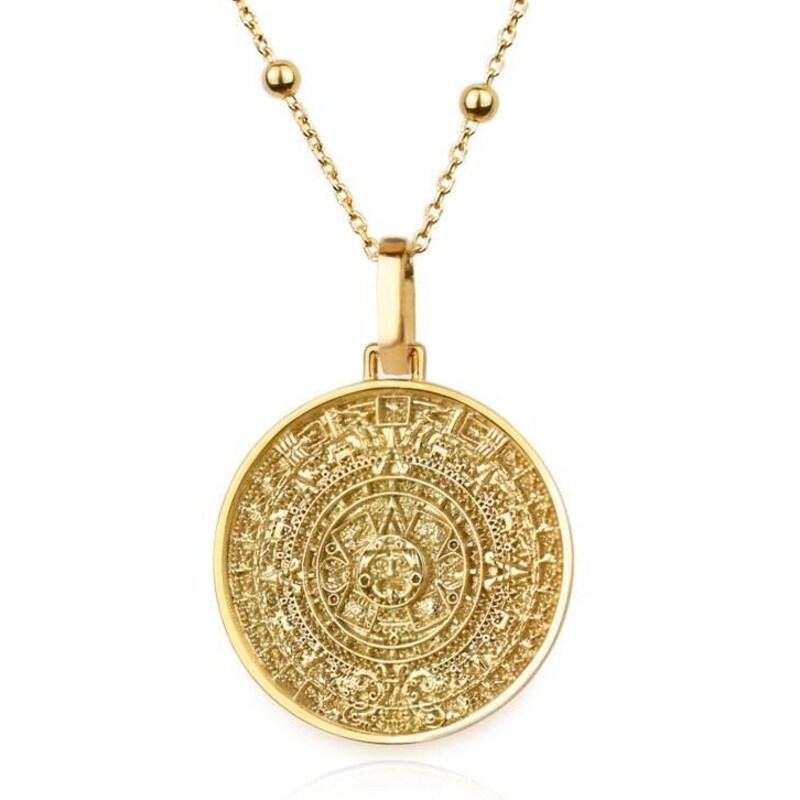 Gold Aztec Calendar - Etsy