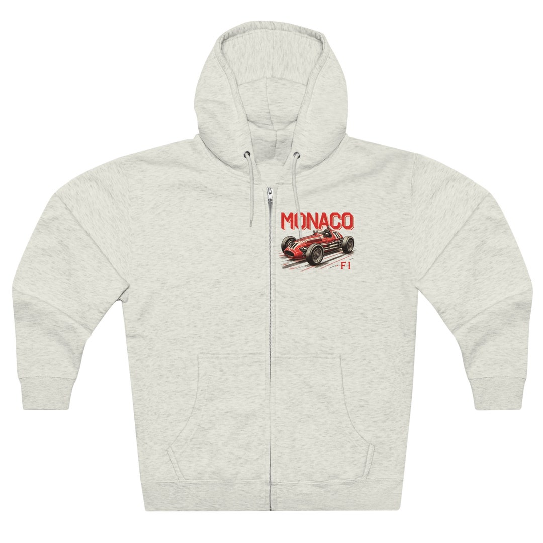 Monaco Racing Zip Hoodie - Etsy