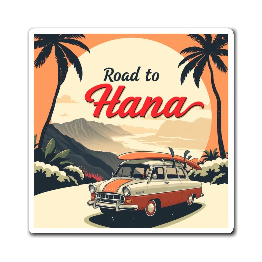 Road to Hana Maui Magnets - Travel Souvenir Refrigerator Magnets ...