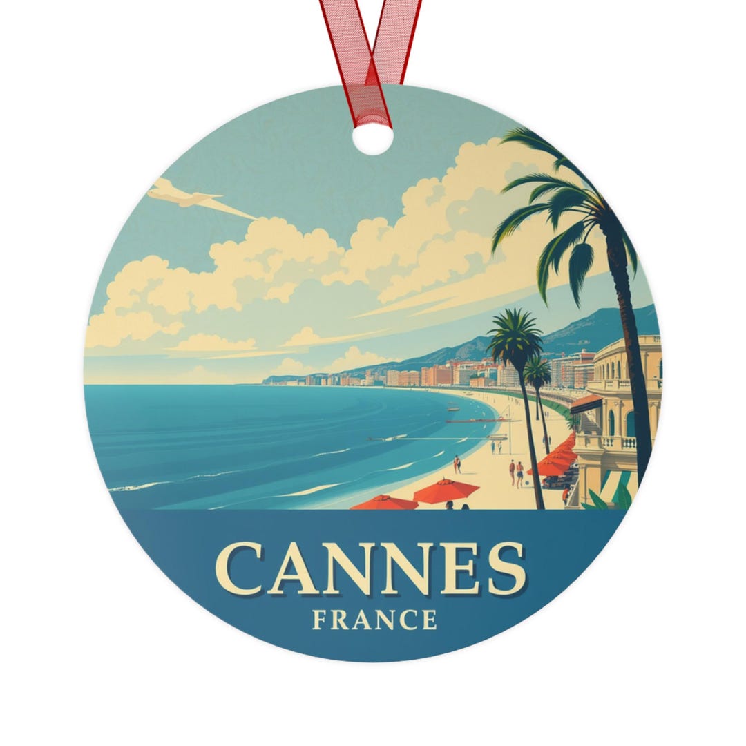 Cannes, France Ornament - French Riviera Christmas Decoration, Travel ...