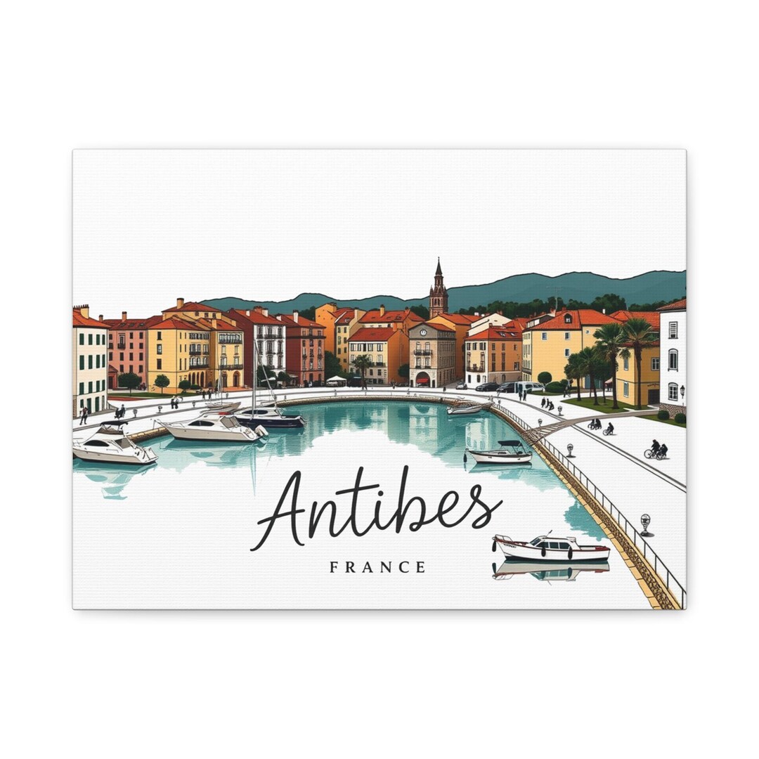 Antibes France Canvas - Etsy