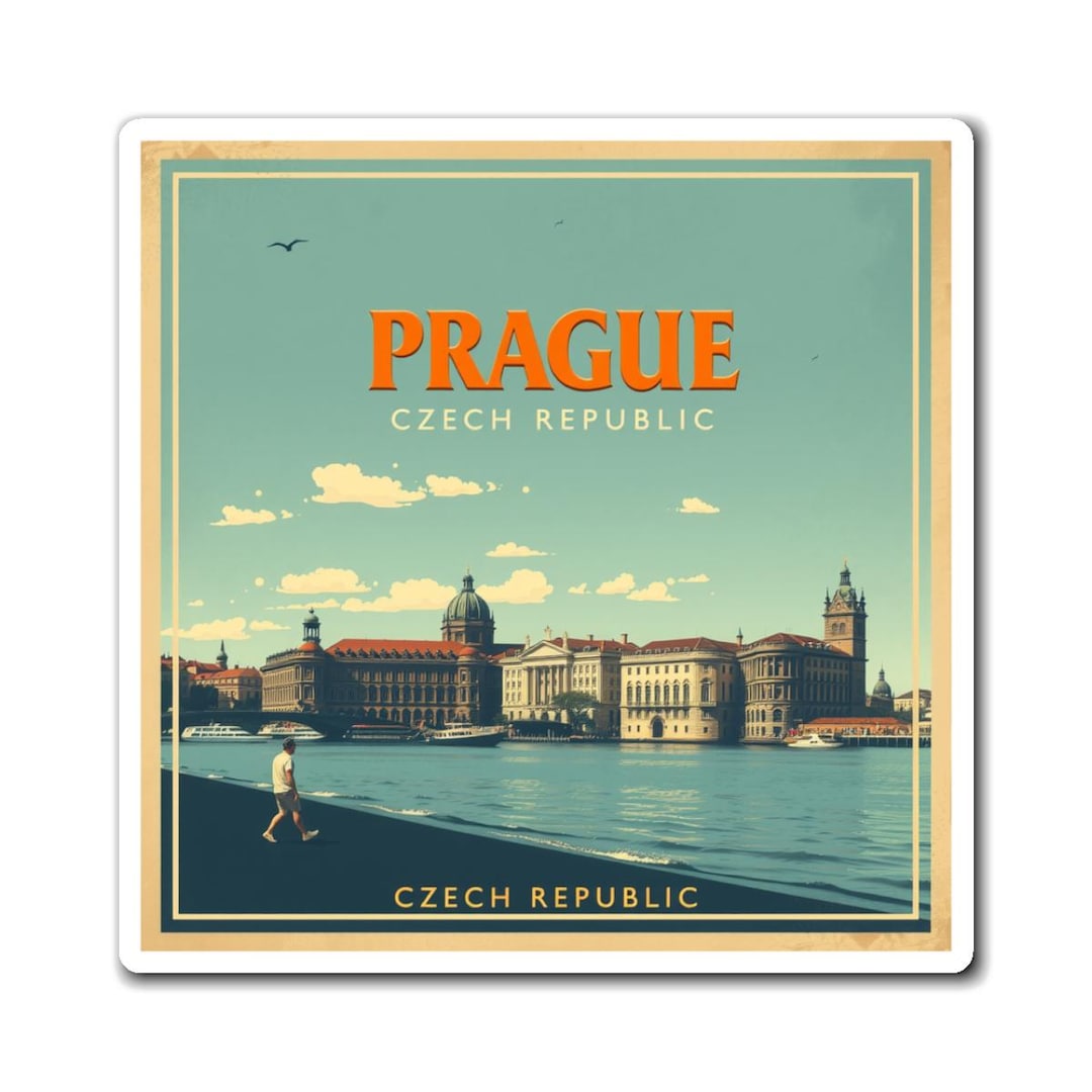 Prague Magnet - Souvenir Fridge Magnet, Czech Republic Travel Gift ...
