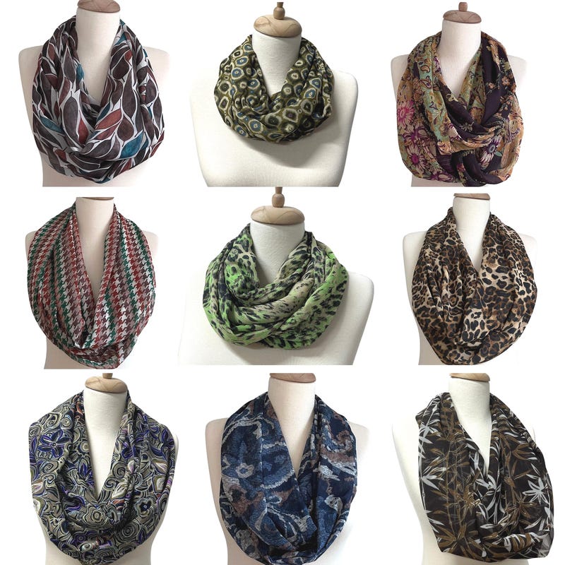 Leopard Infinity Scarves - Etsy