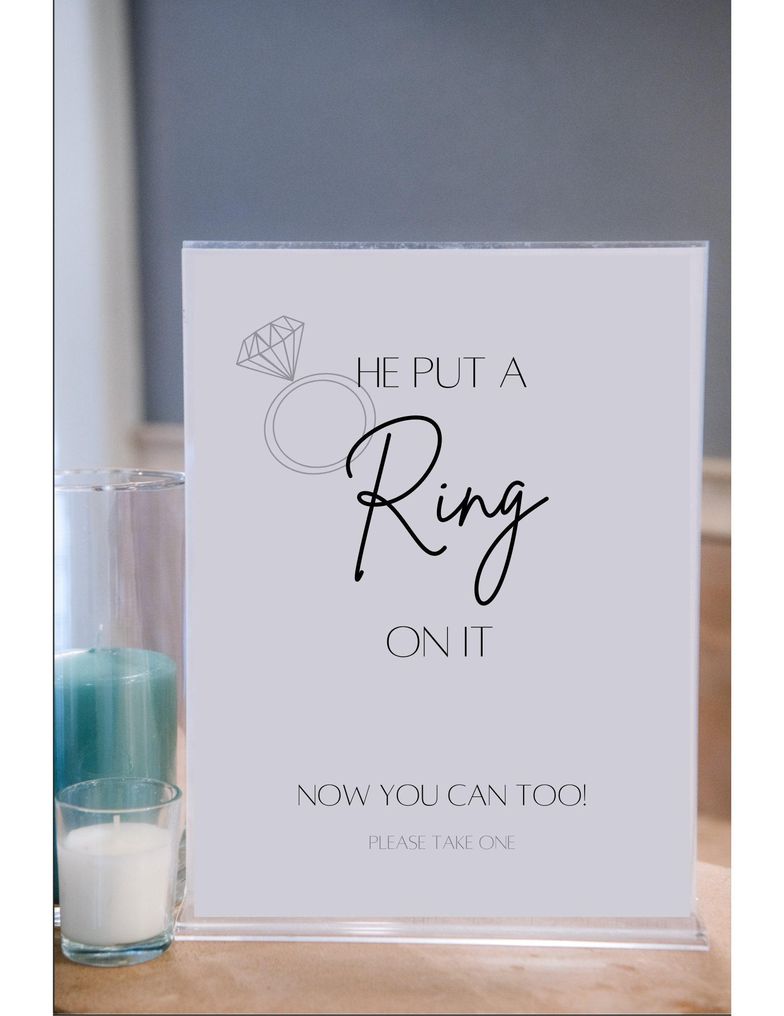 Ring Pop Sign Shower/wedding Favors for a Fun and Easy Personalized ...