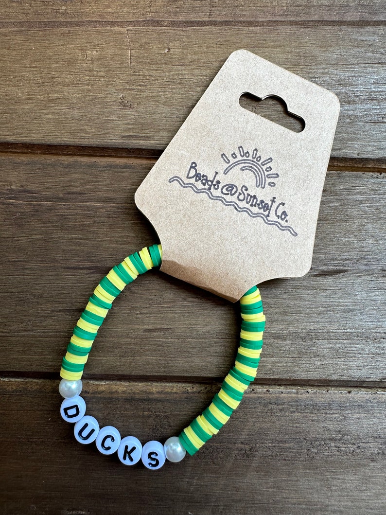 ANY College- Heishi Bead Bracelets- Made to Order - Etsy
