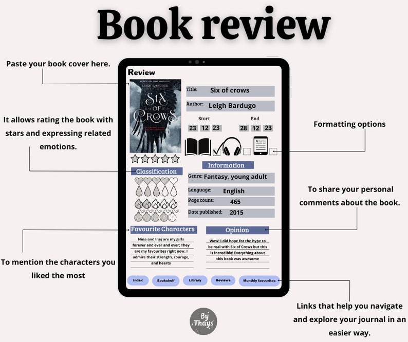 The Ultimate Digital Reading Journal, Book Tracker, and Planner for ...