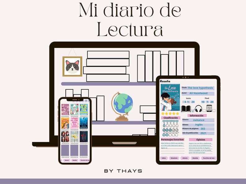 Diario de lectura digital - Etsy España