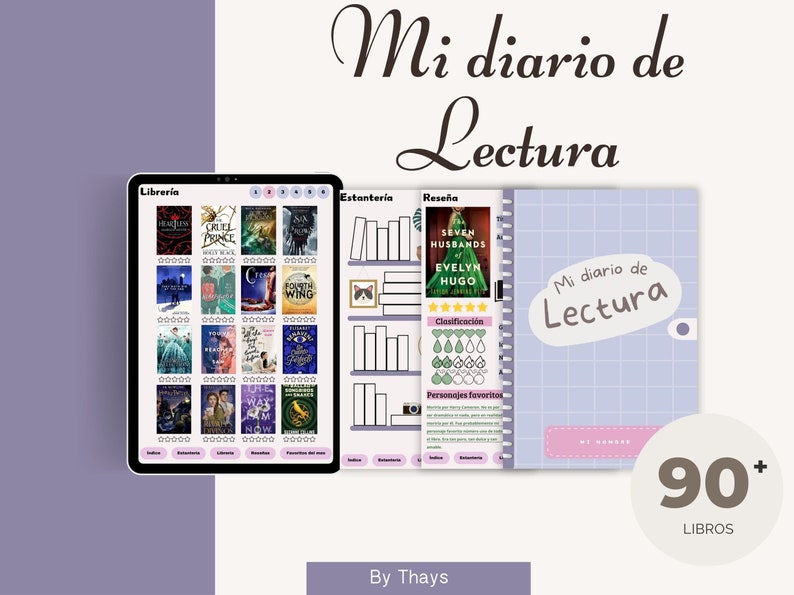 Diario de lectura digital - Etsy España