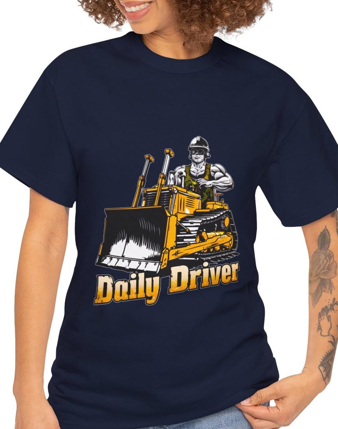 Bulldozer Shirt, Daily Driver Bulldozer T-shirt, Heavy Equipment Lover ...
