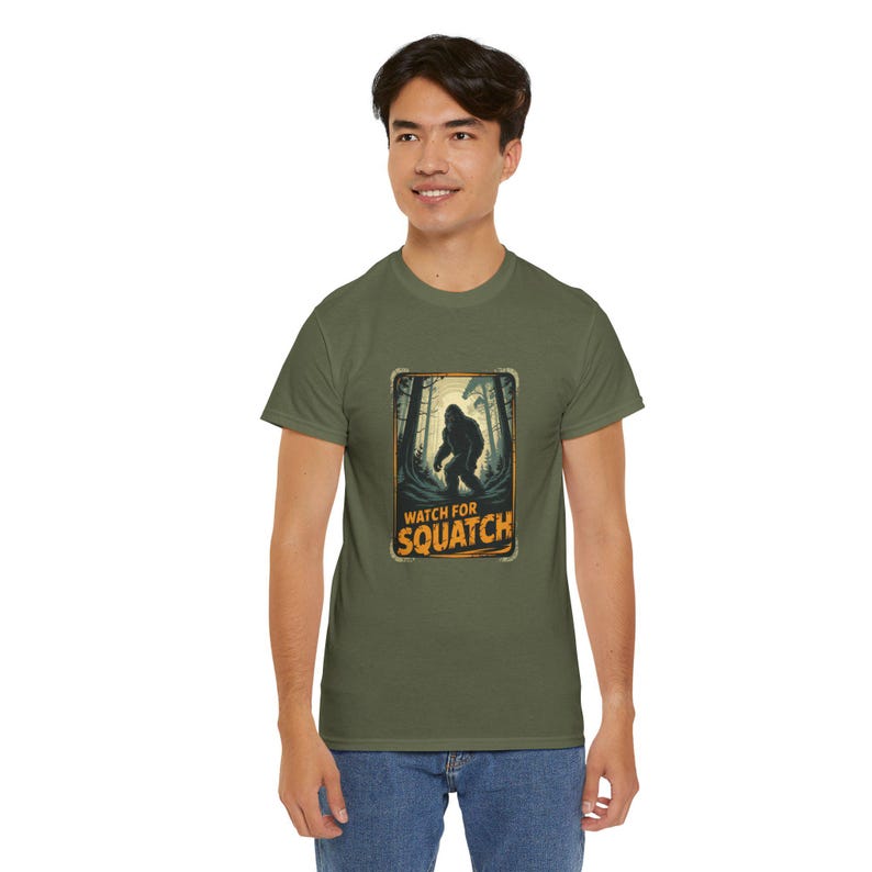 Retro Squatch T-shirt: Nature Lover Bigfoot Gift - Etsy