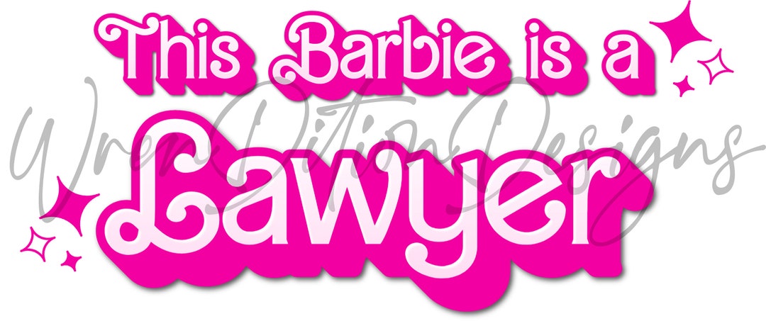 This Barbie is a Lawyer Sticker - Etsy