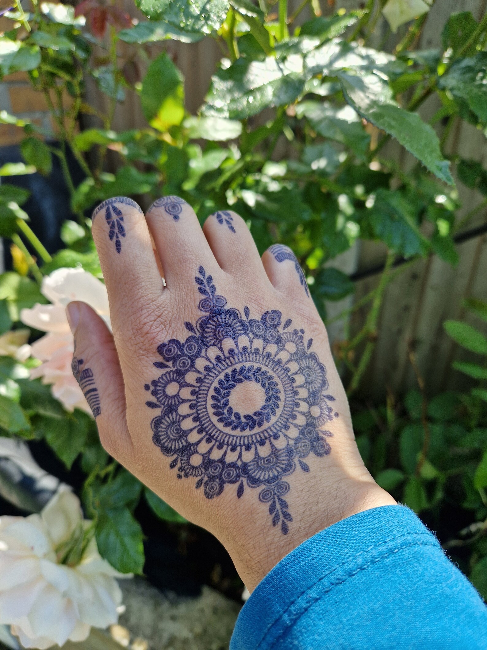 Semi-permanent Tattoo Jagua Gel Tattoo Sticker Bridal Mandala Vines ...