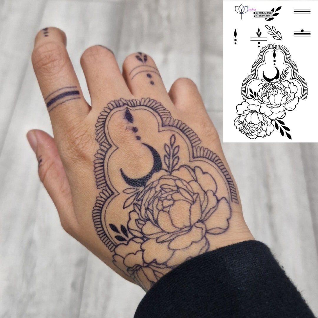 Natural Semi-permanent Tattoo Jagua Gel Tattoo Sticker Jagua Henna ...