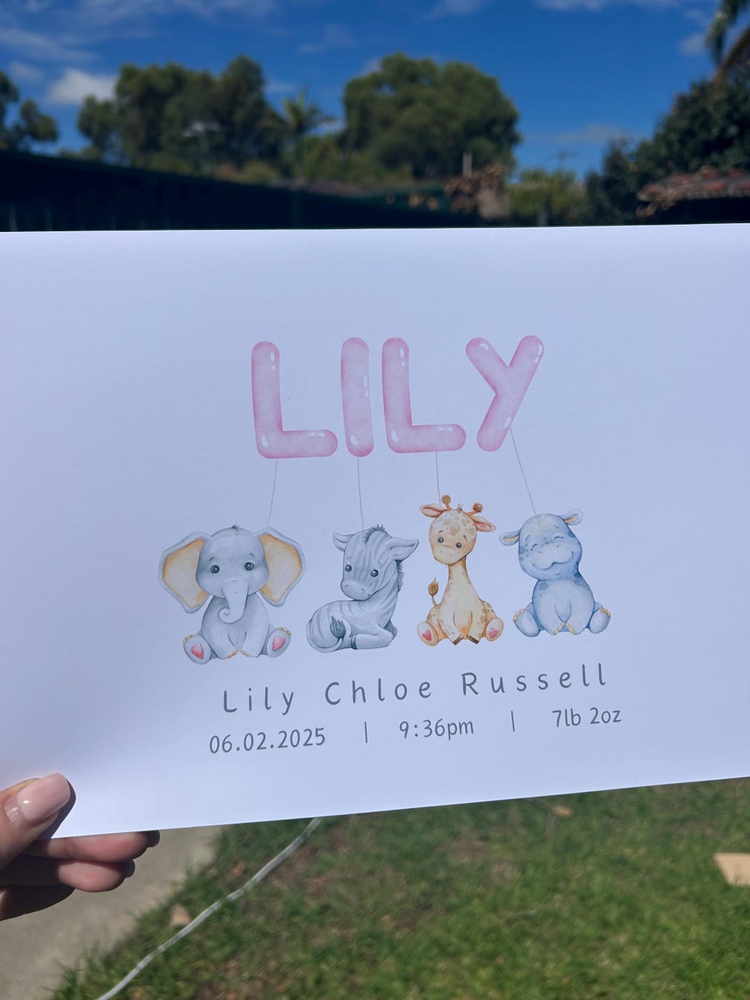Personalized Baby Print: Nursery Decor, Newborn Gift - Etsy