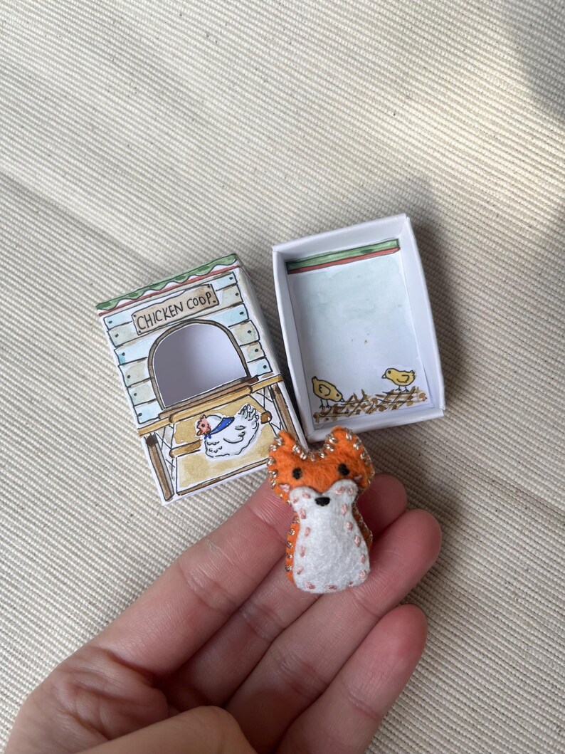 Custom Made Mini Matchbox Pop up Dollouse - Matchbox Gift - Miniature ...