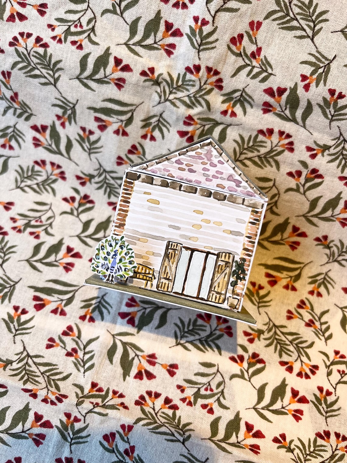 Custom Made Paper Miniature House - Paper Craft - Mini Dollhouse ...