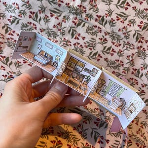 Custom Made Mini Pop up Dollhouse - Mini Pop up Book - Miniature House ...