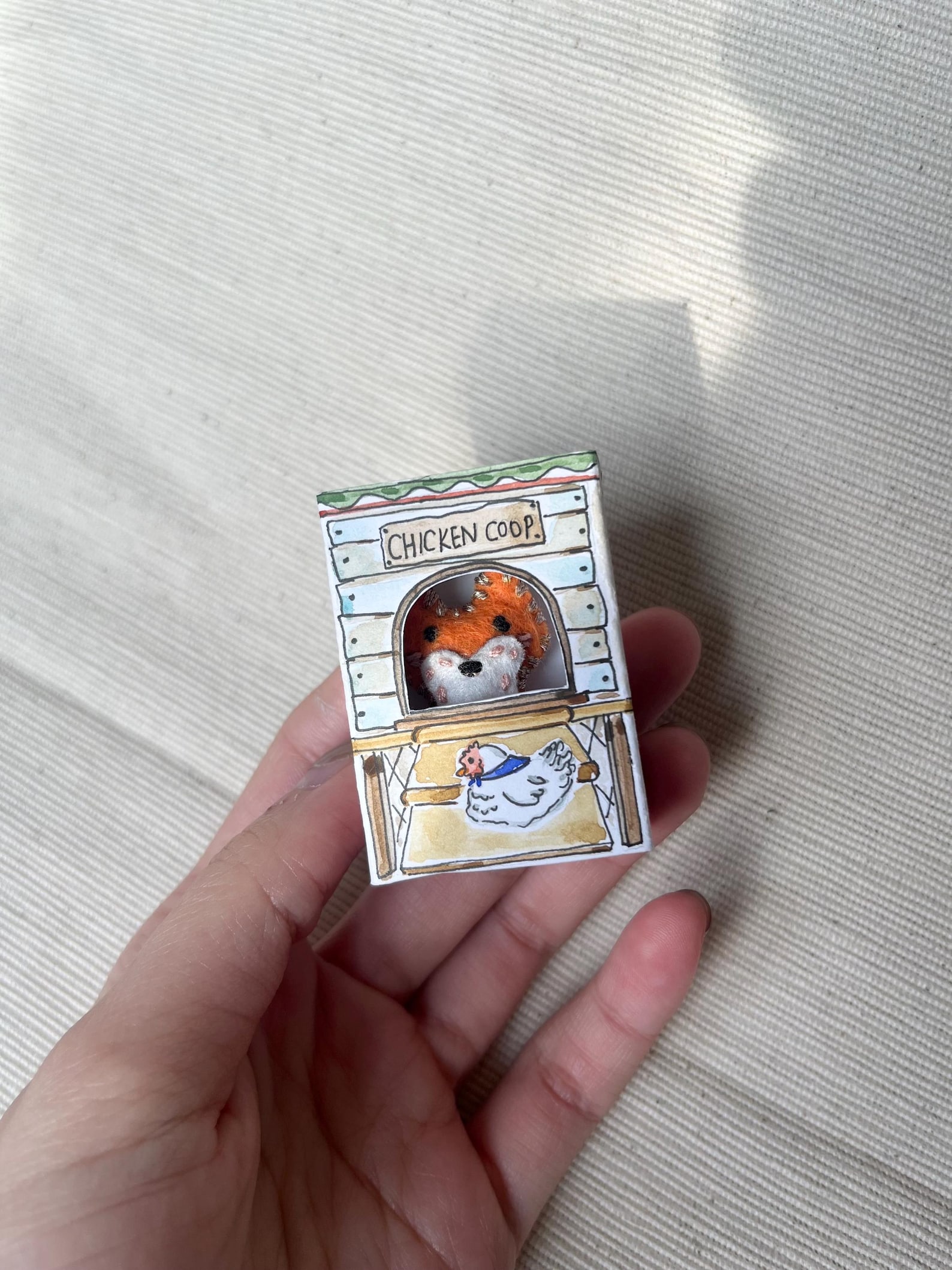 Custom Made Mini Matchbox Pop up Dollouse - Matchbox Gift - Miniature ...