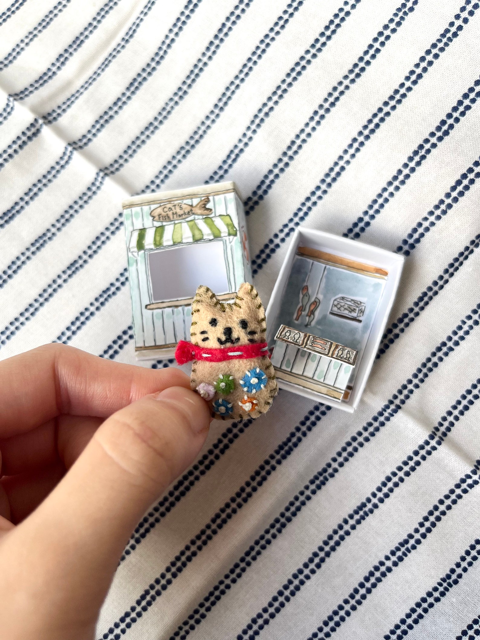 Custom Made Mini Matchbox Pop up Dollhouse - Matchbox Gift - Miniature ...