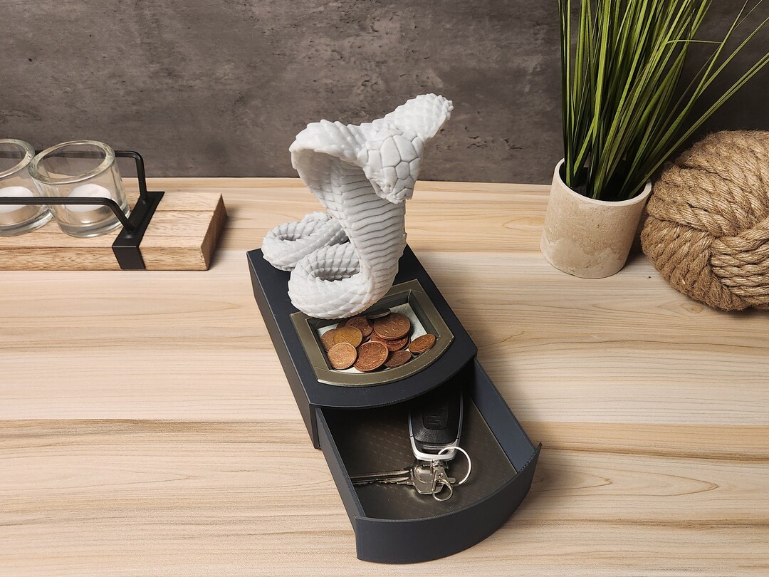 Decorative Storage for Keys, Coins or Bits and Bobs. This King Cobra ...
