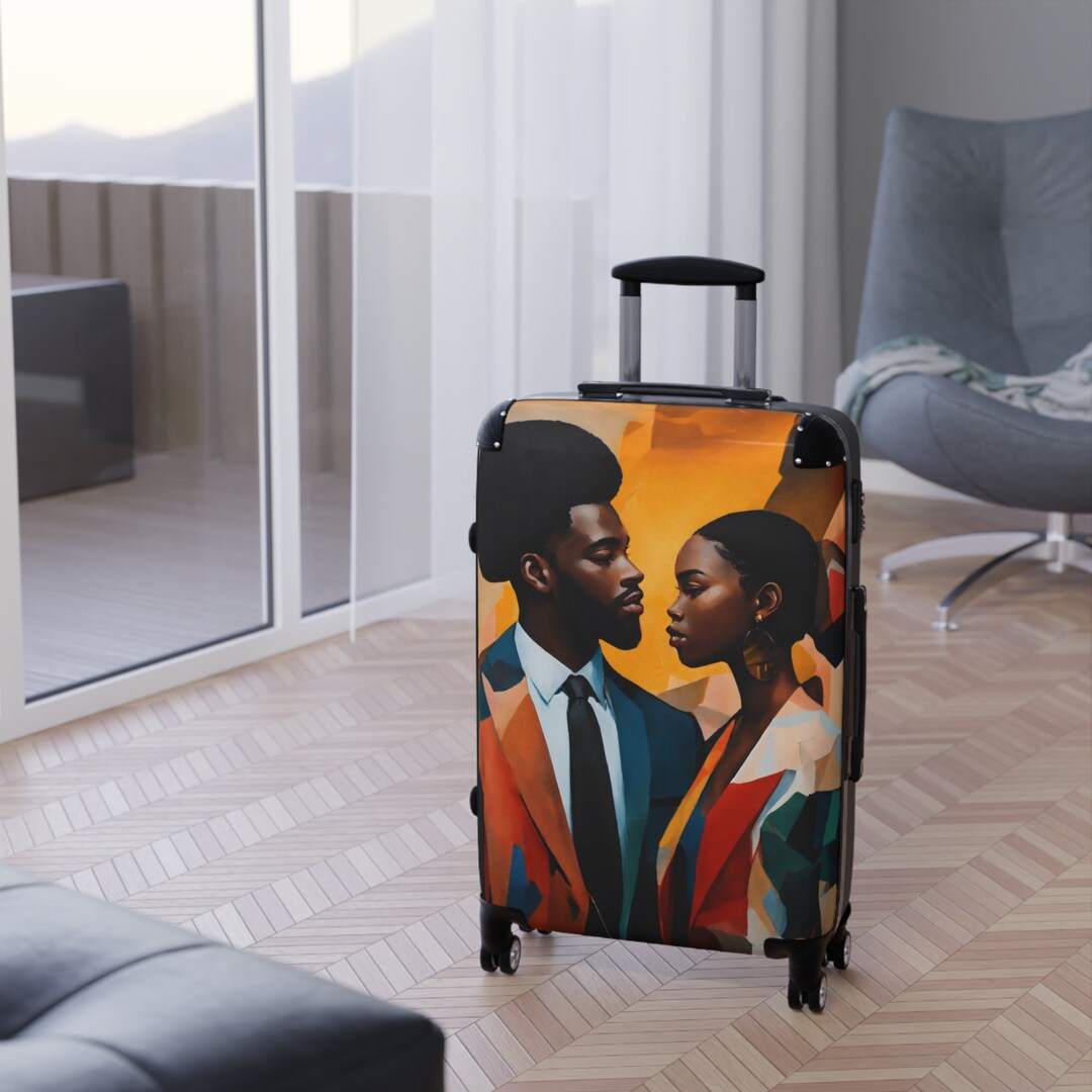 Abstract Art Suitcase by Blaq Suitcase - Etsy