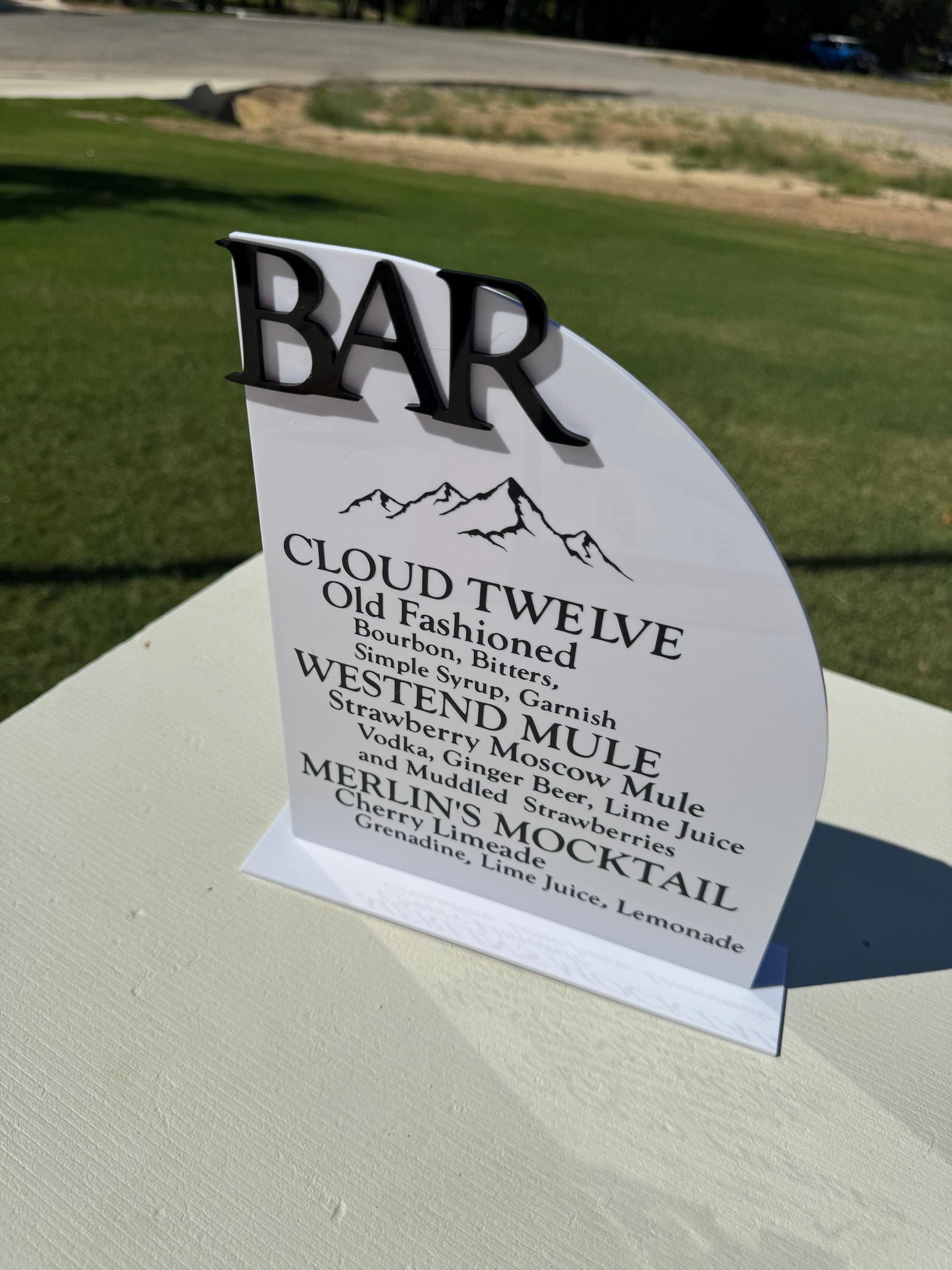 Wedding/event Bar Sign - Etsy