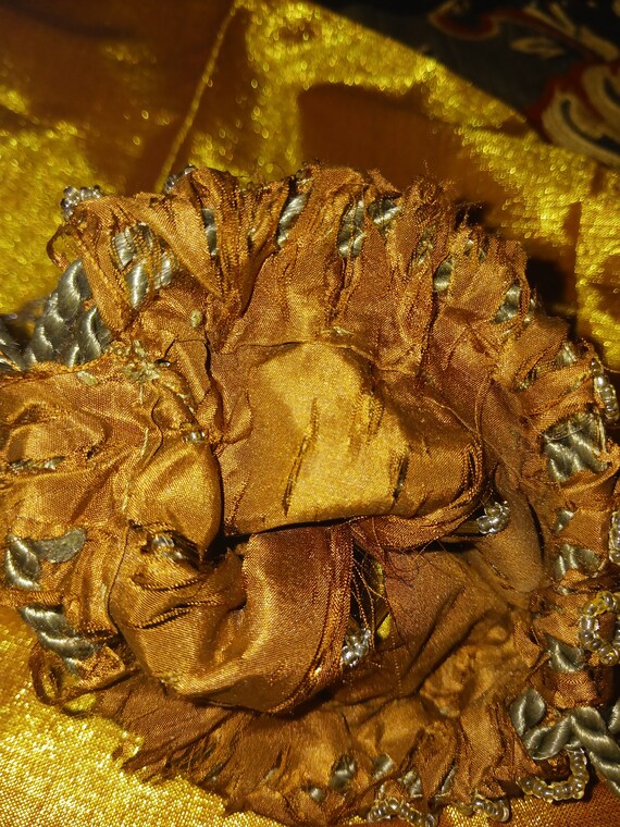 1920's Small Beaded Brown Flapper Evening Bag - Gem