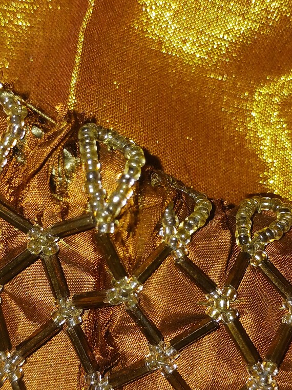 1920's Small Beaded Brown Flapper Evening Bag - Gem