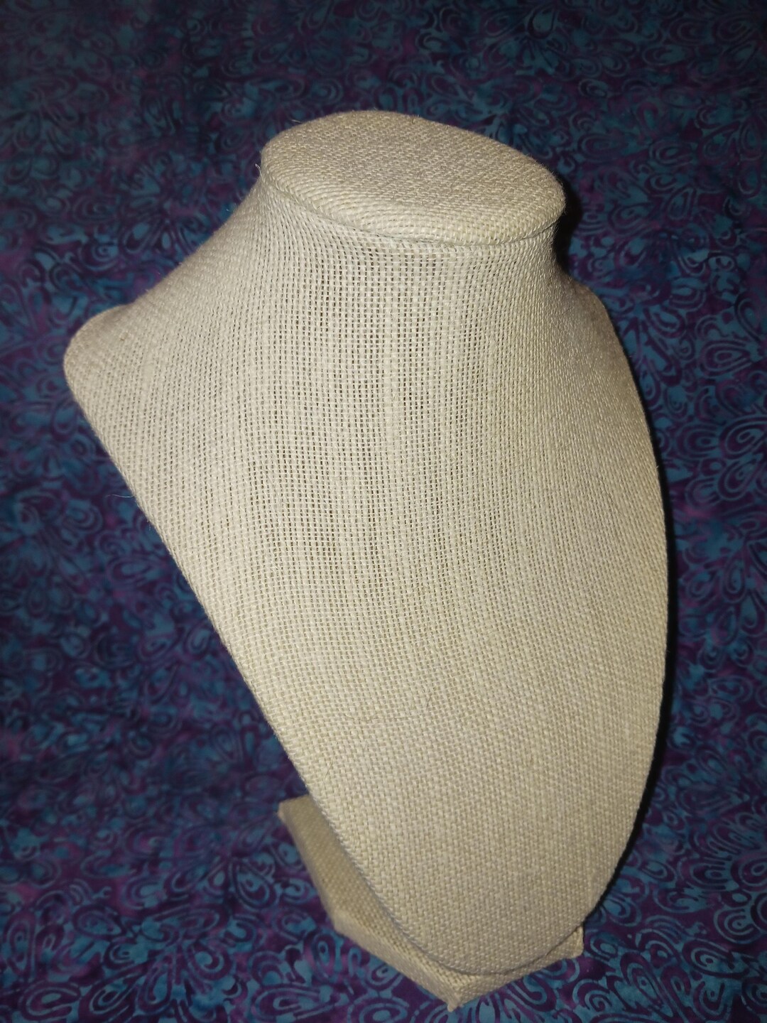 Burlap Necklace Display Bust Stand-10" - Etsy