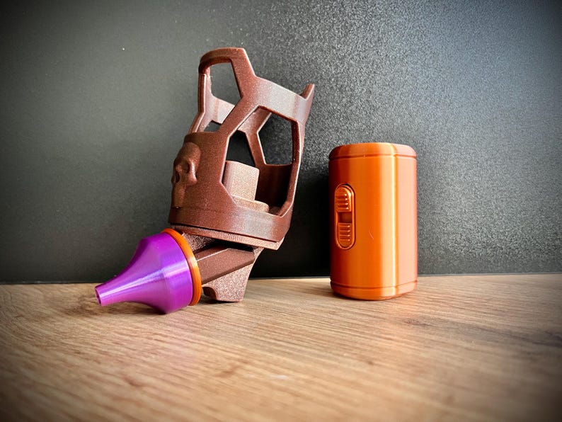 Black Lace Cyberpunk 2077 Inspired Inhaler for Cosplay 3D Printed ...