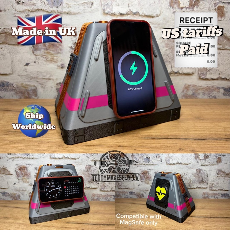 LOOTING MK3 – Wireless Charging Dock PERSONALISED | 3d-printed ARC ...