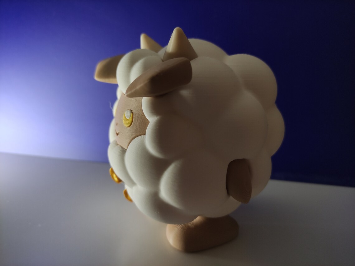 Palworld Lamball 3D Printed Fan Art Sheep Toy / High Quality Print for ...
