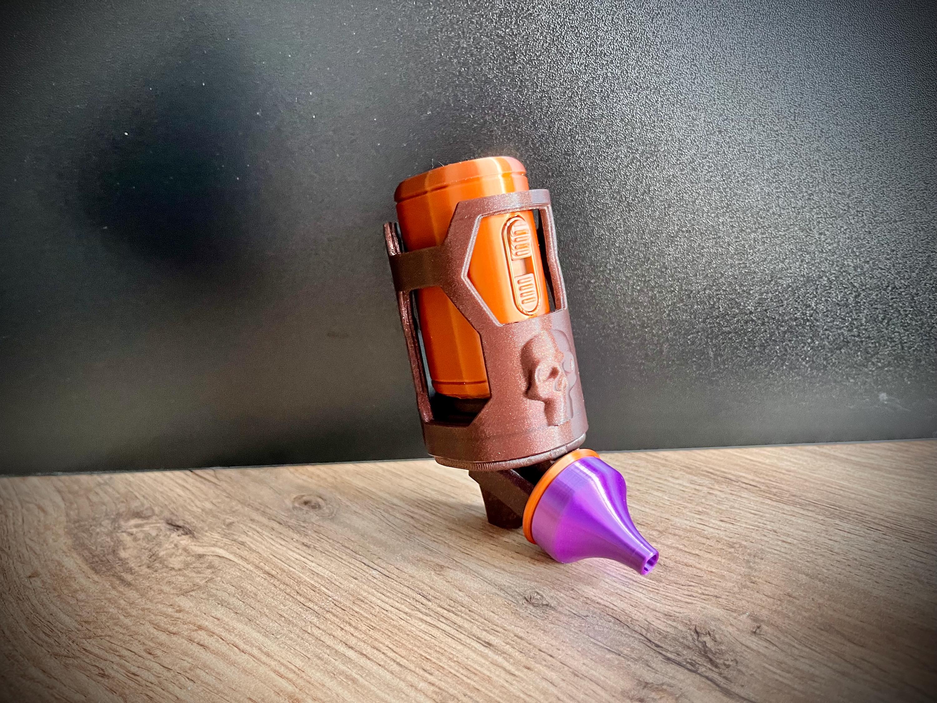 Black Lace Cyberpunk 2077 Inspired Inhaler for Cosplay 3D Printed ...